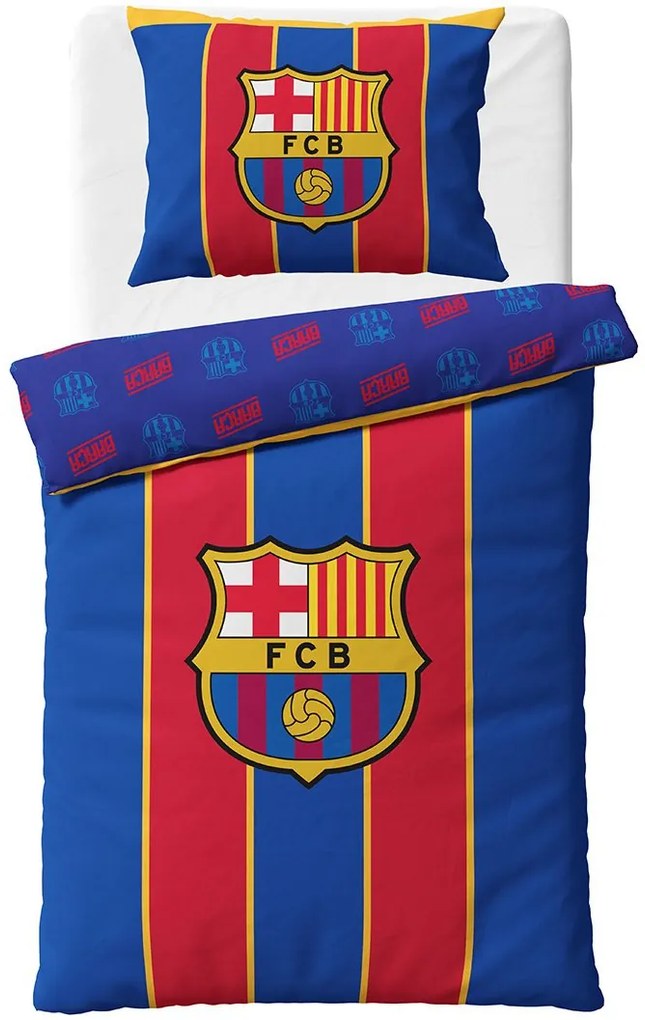 Oboustranné ložní povlečení FC Barcelona - mitiv Blaugrana Glory - 100% bavlna Renforcé - 70 x 90 cm + 140 x 200 cm