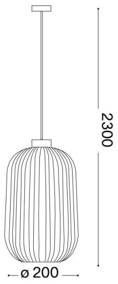 Ideal Lux - Lustr na lanku MINT 1xE27/60W/230V pr. 20 cm zelená