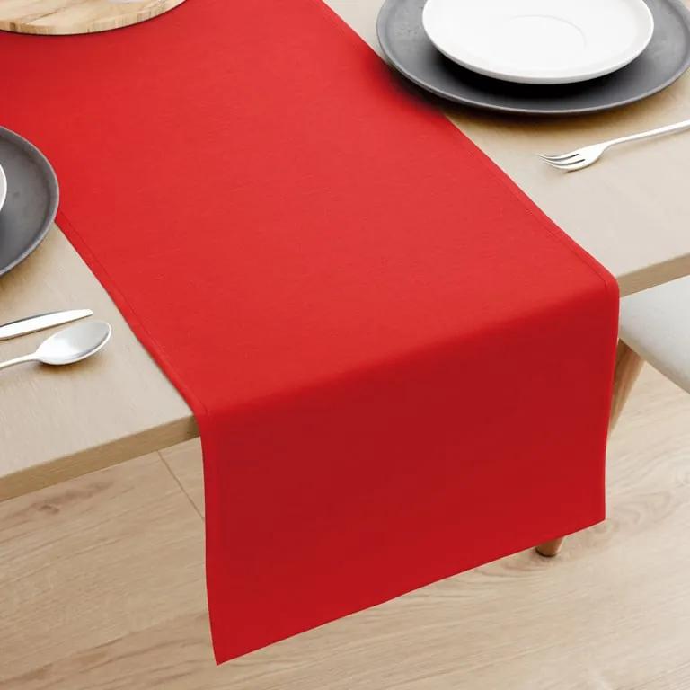 Goldea dekorační běhoun na stůl loneta - červený 20x120 cm