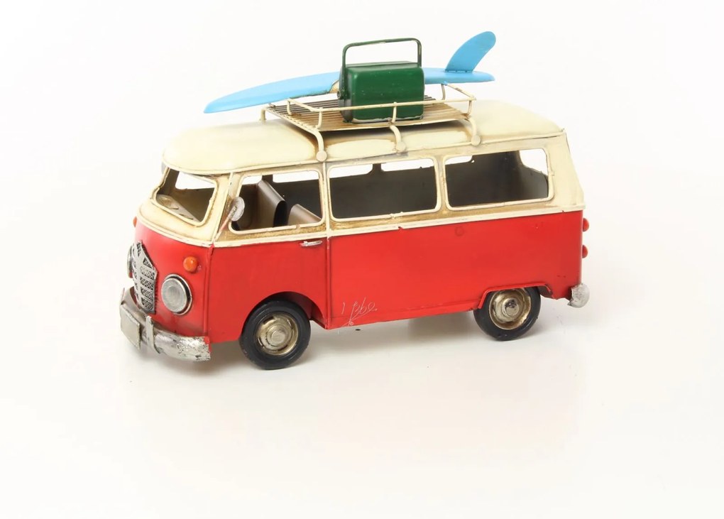 Plechový model Retro autobus se surfem