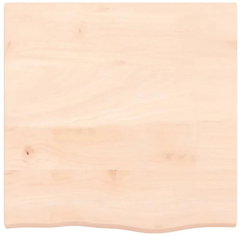 Petromila Nástěnná police 60x60x(2-4) cm neošetřené masivní dubové dřevo