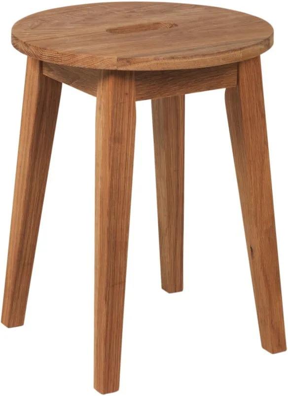 Přírodní nízká dubová stolička Rowico Frigg