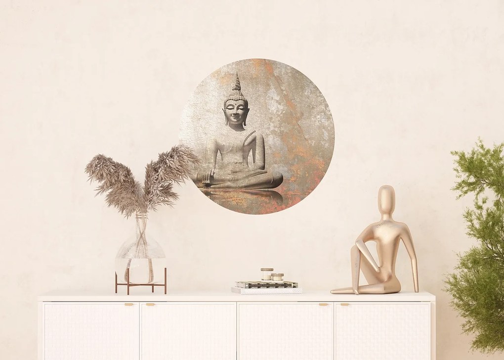 Samolepící vliesová fototapeta na zed' Meditující Buddha | 70 x 70 cm | DCR3202