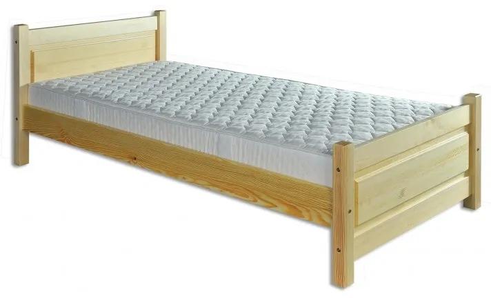 Drewmax Dřevěná postel 90x200 LK129 ořech