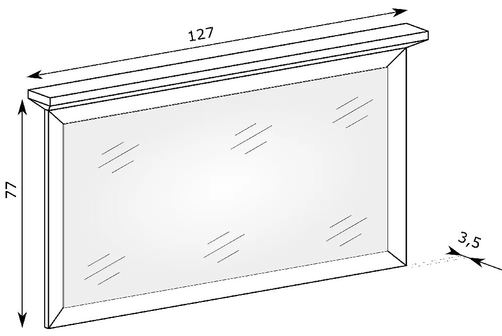 Obývací stěna Antica K | sestava B | 4 díly | kraft zlatý