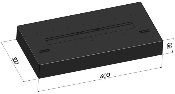 InFire - BIO krb 8x60 cm 3kW černá