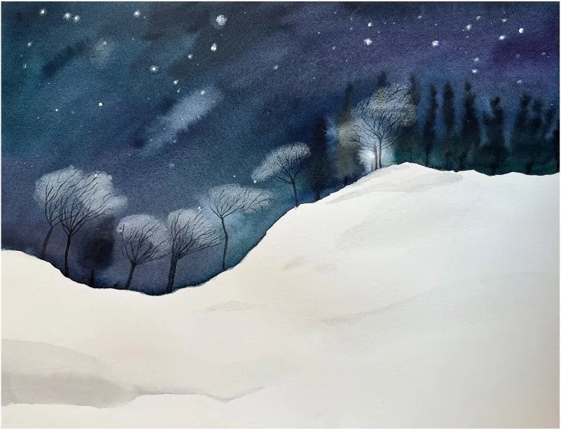Martina Špinková | Světlo na kraji lesa Rám: Bílý, Velikost: 40 x 60 cm