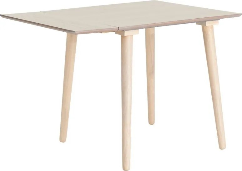 Rozkládací jídelní stůl s přídavnou deskou v dekoru jilmu 80x80 cm Jolina – Ellos Home