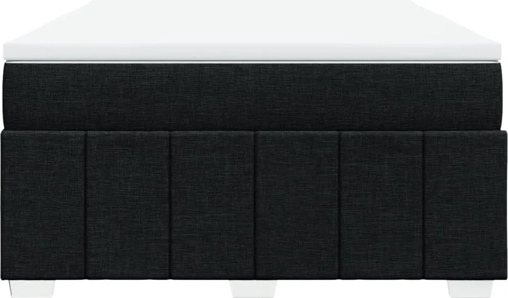 Box spring postel s matrací černá 140x200 cm textil 3285479