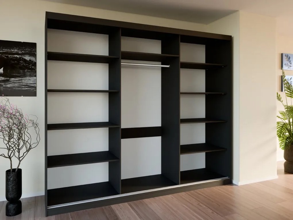 GiB Meble Šatní skříň BREGI SZ250 Barva: Kašmír