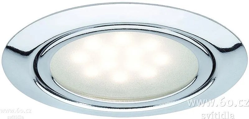 Paulmann 99814 set zápustných LED svítidel do nábytku, 3x1W LED, chrom