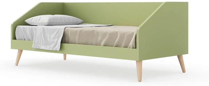 NIDI - Studentská postel BUG s dřevěnou podnoží WOODY
