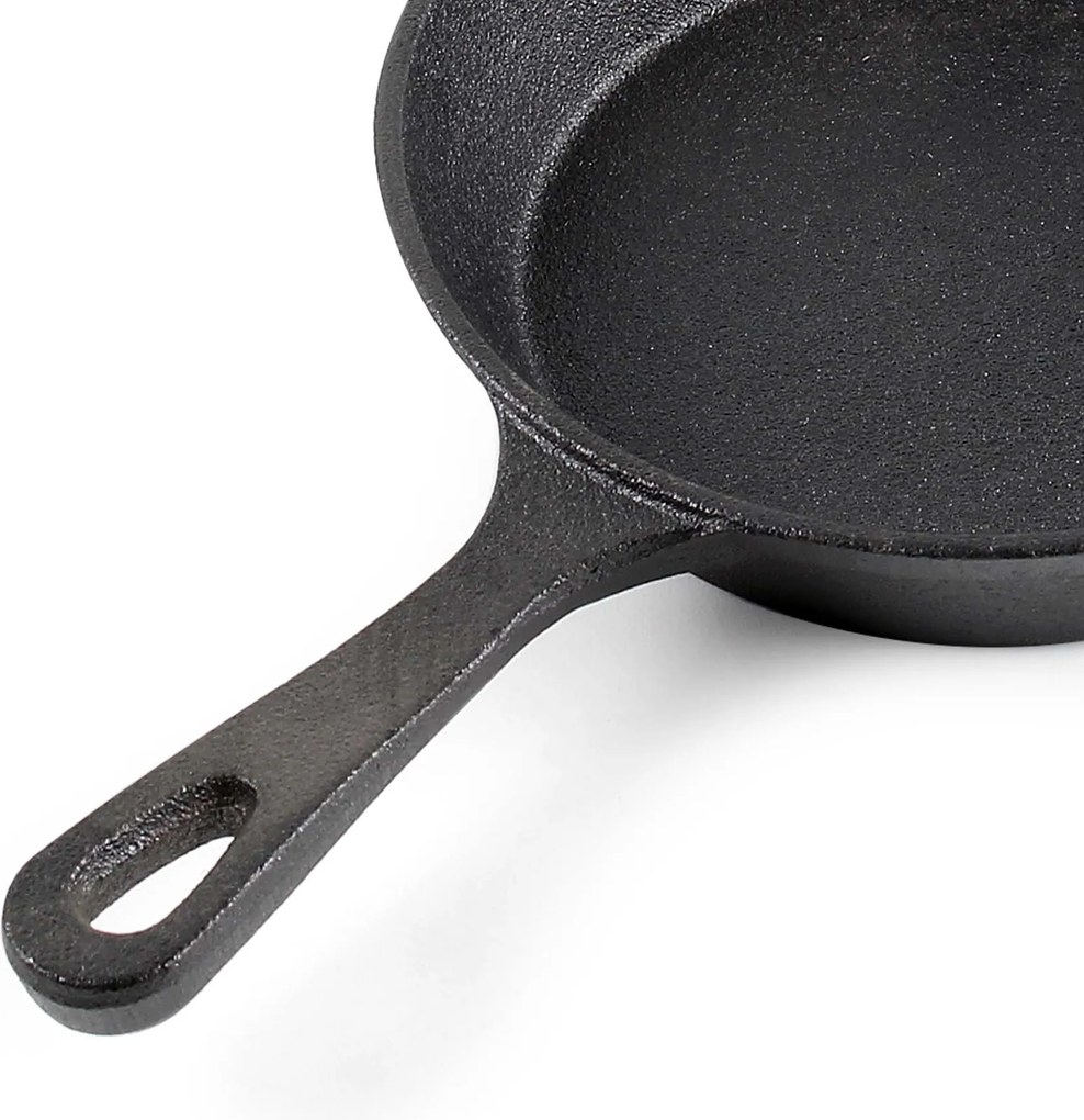 Litinová pánev Wiltec – 16 cm, černá (62963)