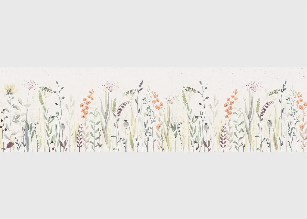 Samolepící bordura na zeď Jemný Květ | 5 m x 13.8 cm | DWB8485