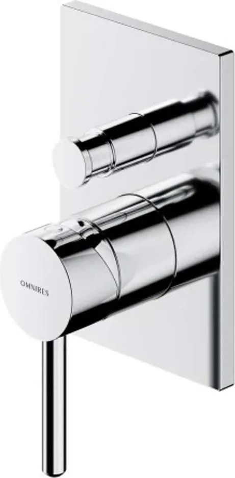 OMNIRES Y - Baterie pod omítku, pro 2 spotřebiče, s tělesem, chrom Y1235-KCR