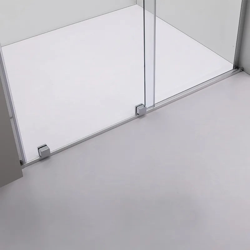 BPS-koupelny Posuvné sprchové dveře HYD-ATA-CH-A 90 chrom/transparent pro instalaci do niki - bez vaničky