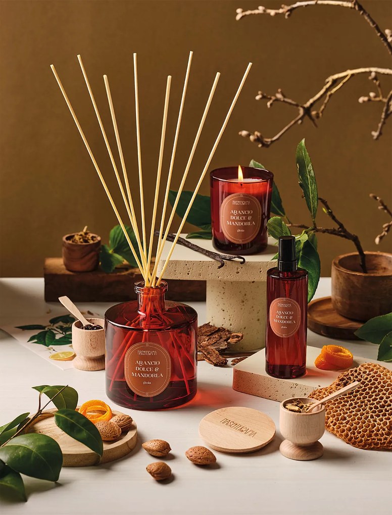 Nasoterapia svíčka Arancio Dolce e Mandorla, 180 g