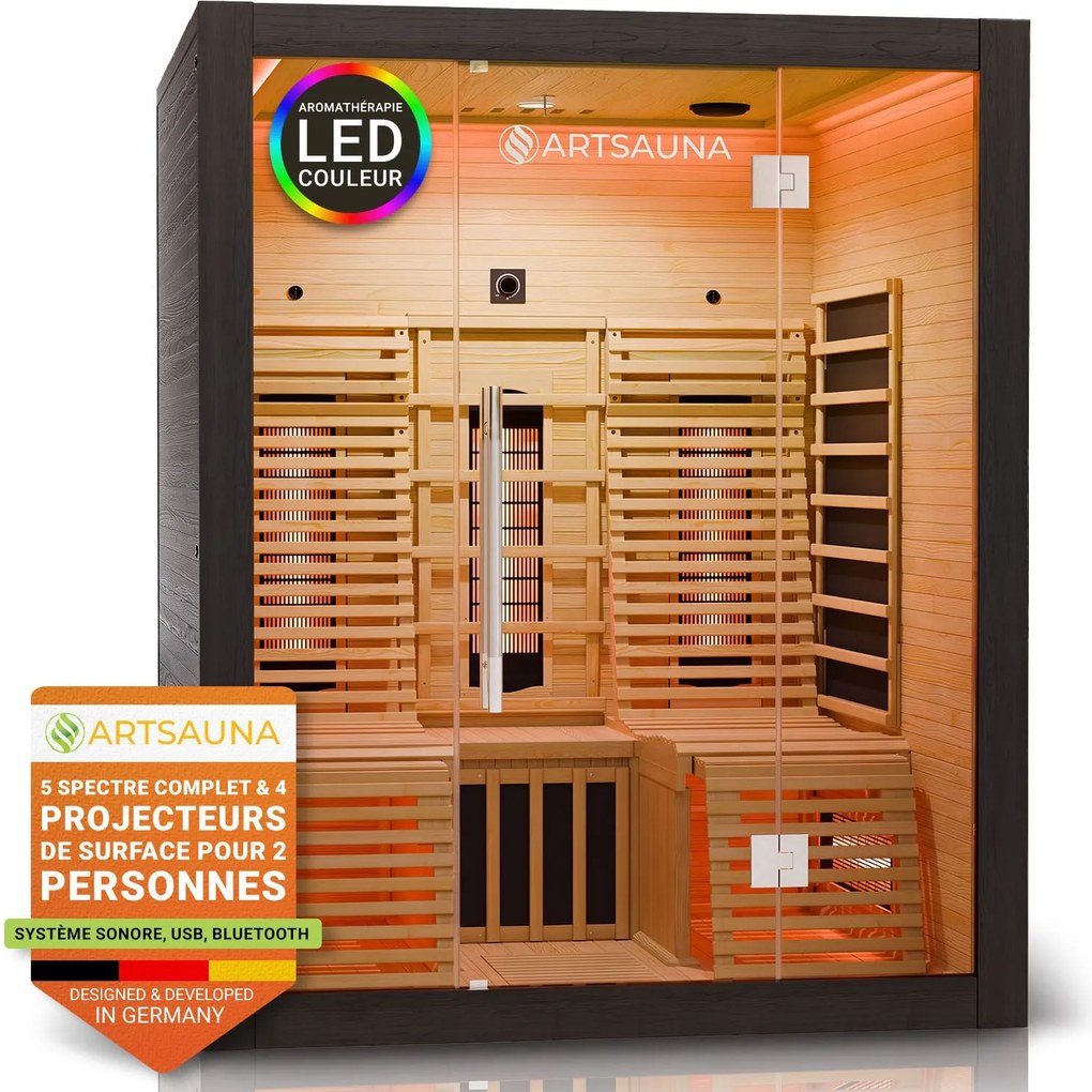 Artsauna Infrasauna Helsinki 150, černá