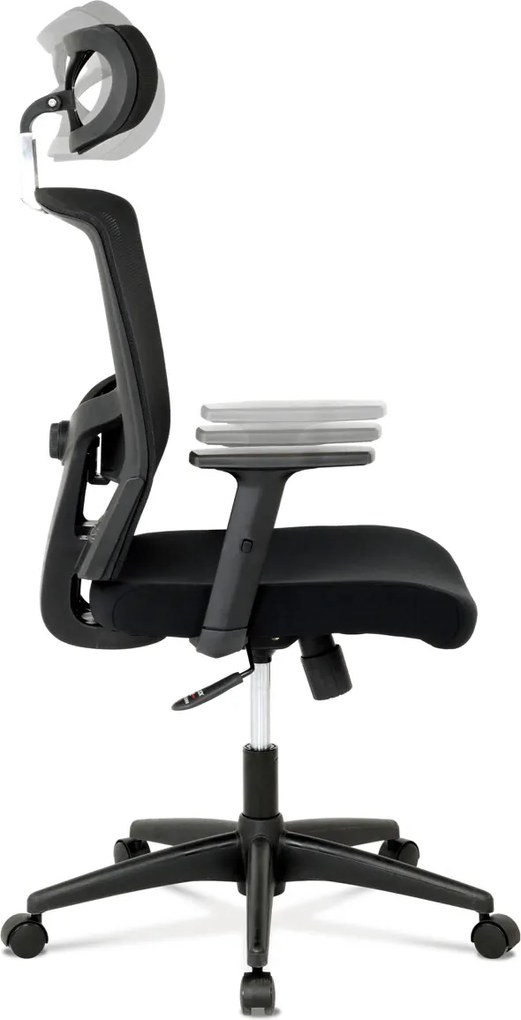 Ergonomická kancelářská židle RELORA - černá síťovina