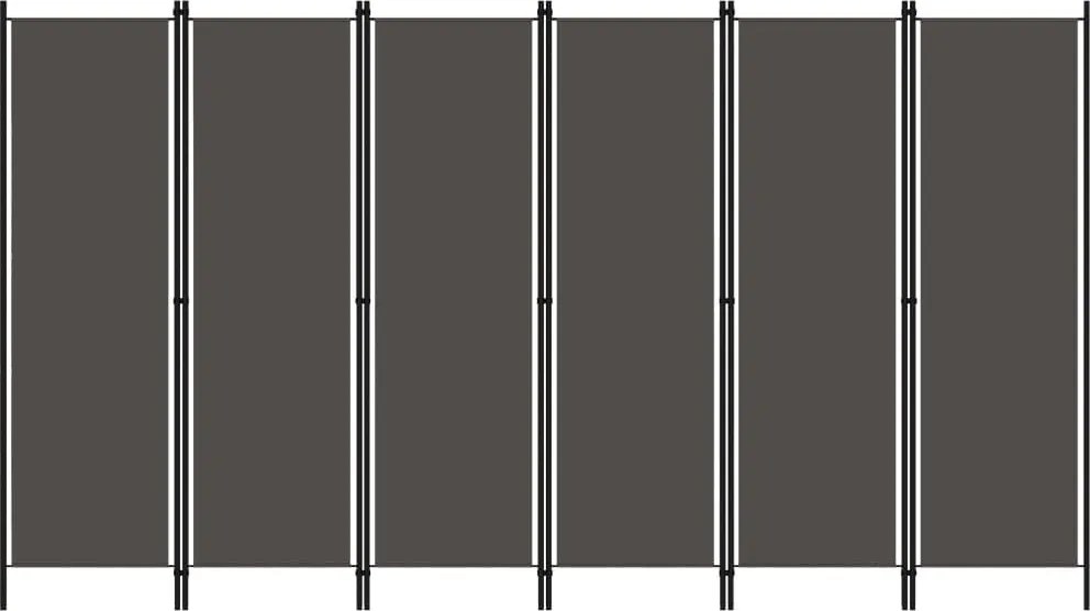 vidaXL 6dílný paraván 300 x 180 cm [320729] Barva: Bílá