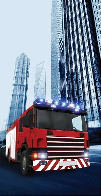 DETEXPOL Osuška Hasiči Bavlna - Froté 70/140 cm