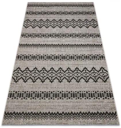 Dywany Luszczow Kusový koberec SIZAL FLOORLUX 20510 stříbro / černý Rozměr koberce: 60 x 110 cm