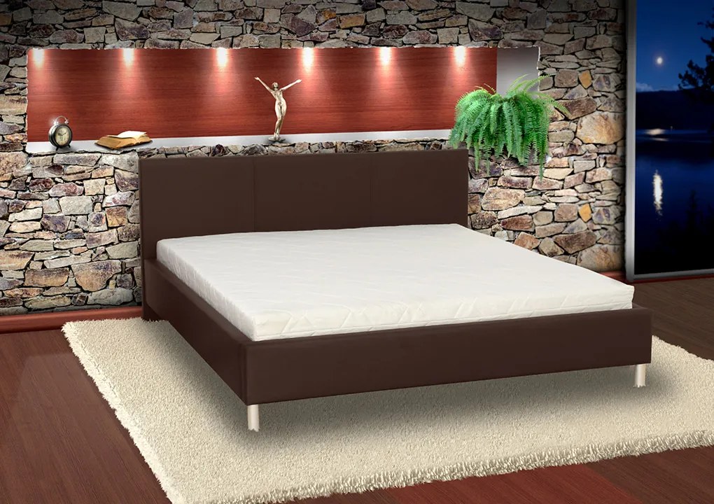 Levná postel 160x200 cm Florida Barva: eko hnědá