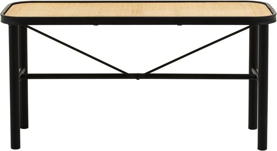 Černá/v přírodní barvě ratanová lavice Depok – Premier Housewares