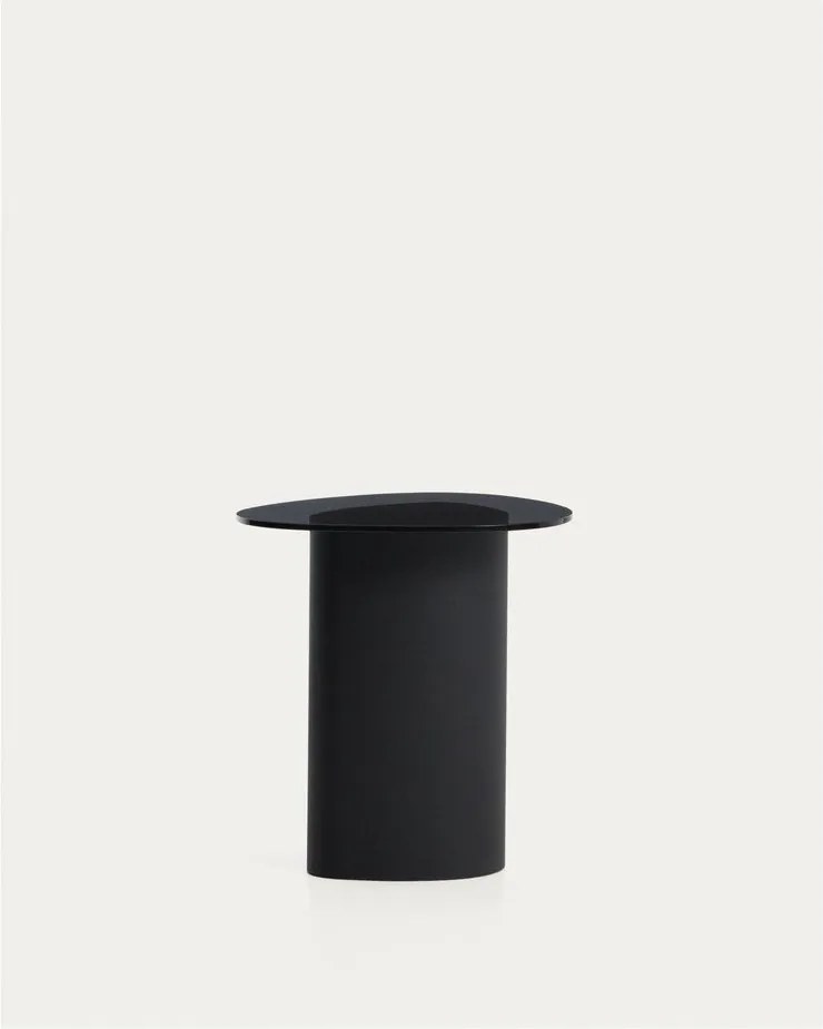 Odkládací stolek se skleněnou deskou 47x48 cm Olir – Kave Home