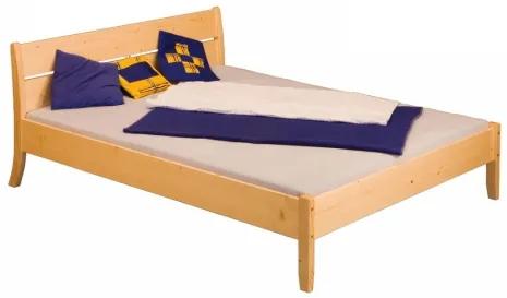 Manželská postel 180x200 masiv borovice Linda