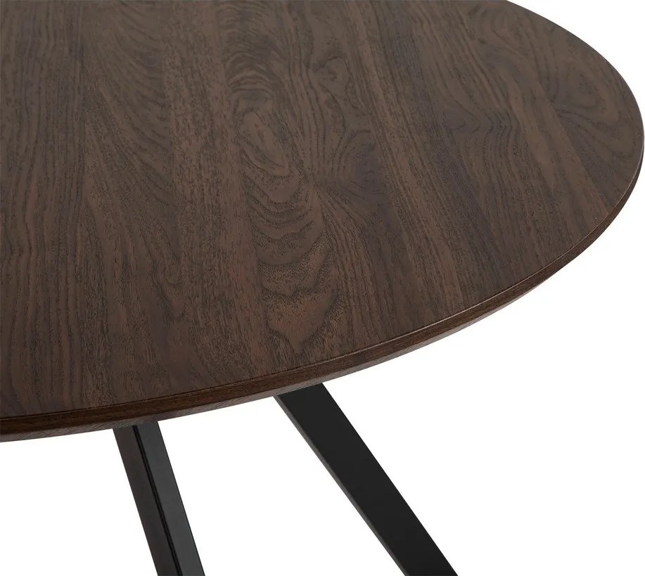 Kulatý jídelní stůl v dekoru ořechu ø 120 cm Rivo – Bonami Essentials