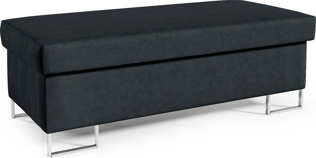 Eka Podnožka ALICE 105 cm Barva látky: Tmavě modrá (Monolith 77)