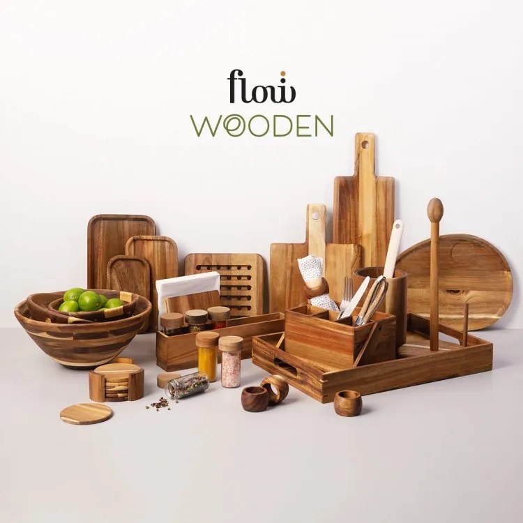 Miska na salát velká Akát o 30,5 cm – FLOW Wooden (593713)