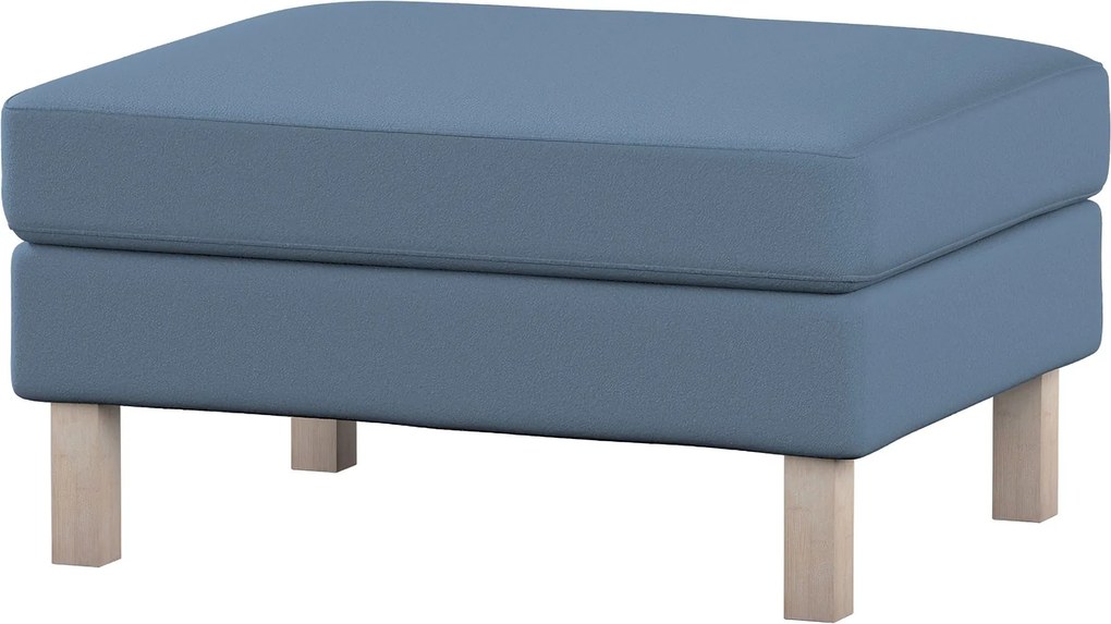 Potah na podnožku IKEA Karlstad barva modrá látka pletený vzor