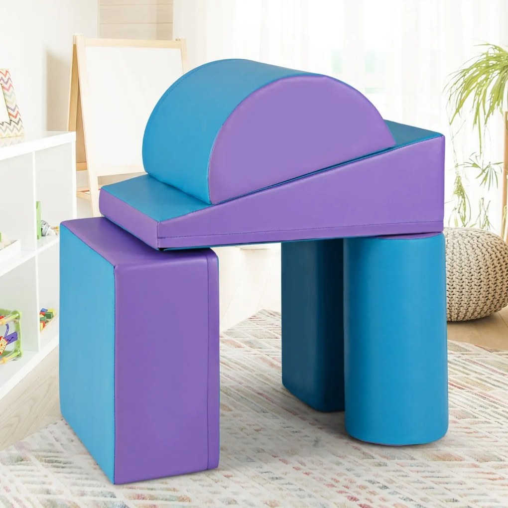 Costway 5 ks. Schaumstoffbausteine Riesenbausteine zum Toben a Klettern