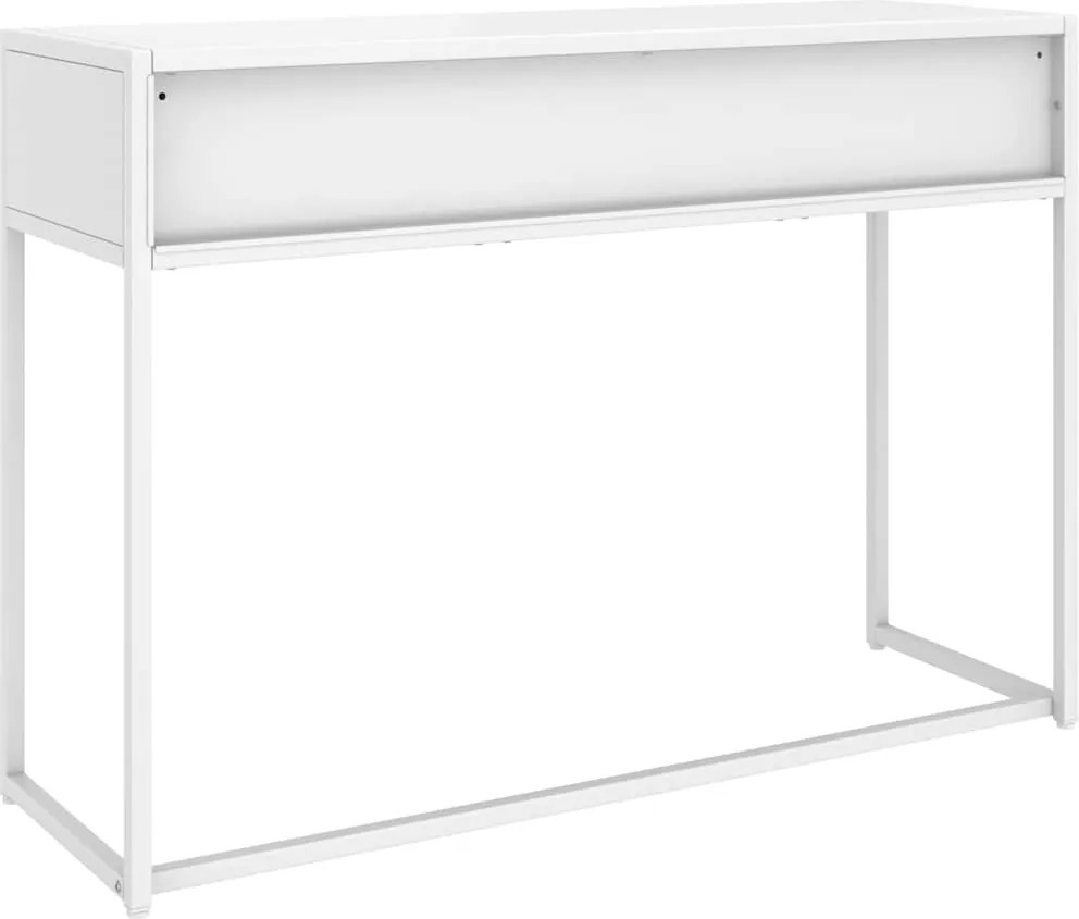 Konzolový stolek bílý 106 x 35 x 75 cm ocel 335893