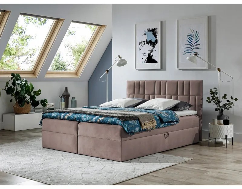 Kontinentální postel Borneo 3, Rozměr postele: 160 x 200 cm, Barva:: Kronos 34