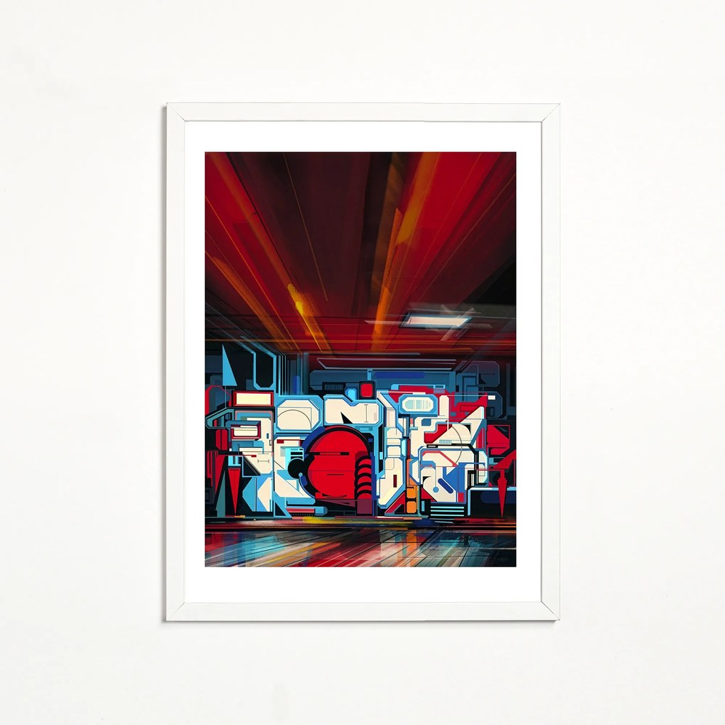 Jozef Spodniak | Panika71 Panika71 | Futurum Sancturum Rám: Dubový, Velikost: 60 x 40 cm
