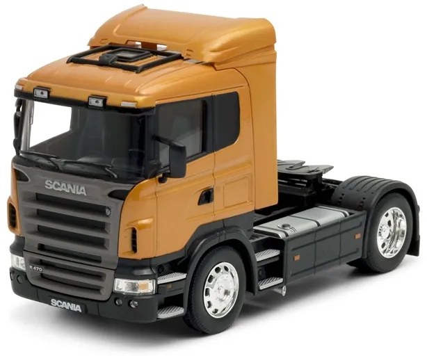 Welly SCANIA R470 TAHAČ 1:32 oranžový