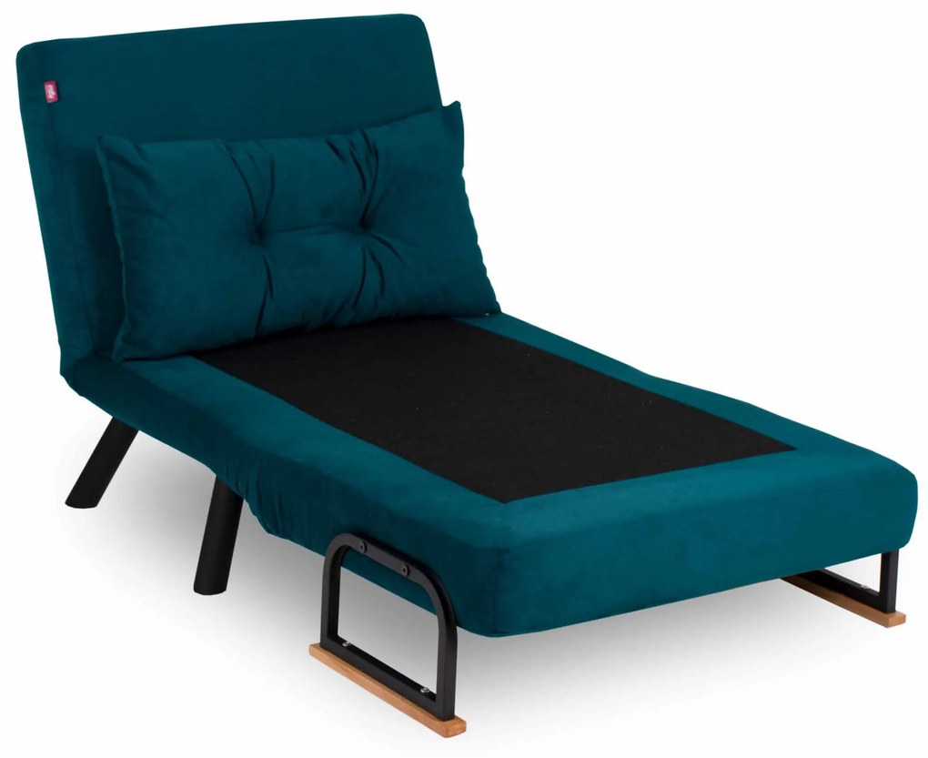 Atelier del Sofa 1-místná pohovka Sando Single - Petrol Green, Zelená