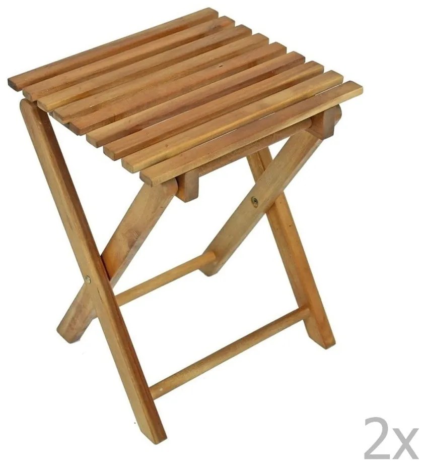 Hnědé zahradní židle v sadě 2 ks Tacoma – Garden Pleasure