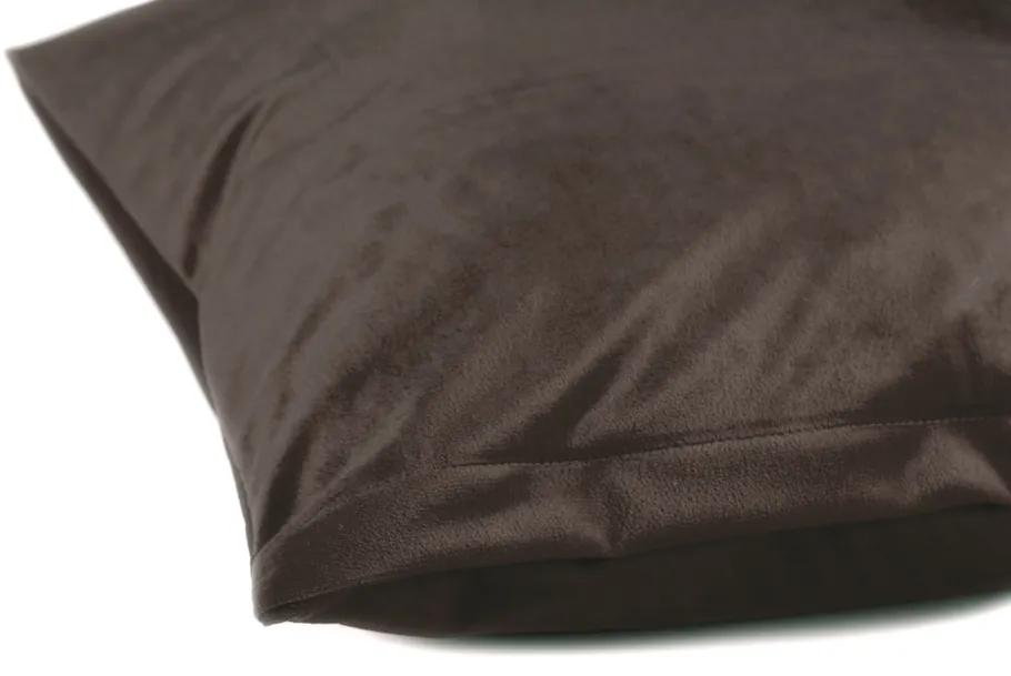 Biante Sametový povlak na polštář Velvet Premium SVP-016 Tmavě hnědý 35 x 45 cm