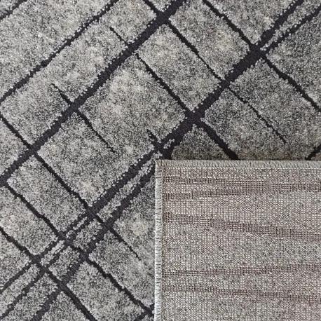 Moderní abstraktní šedý koberec Šířka: 80 cm | Délka: 150 cm