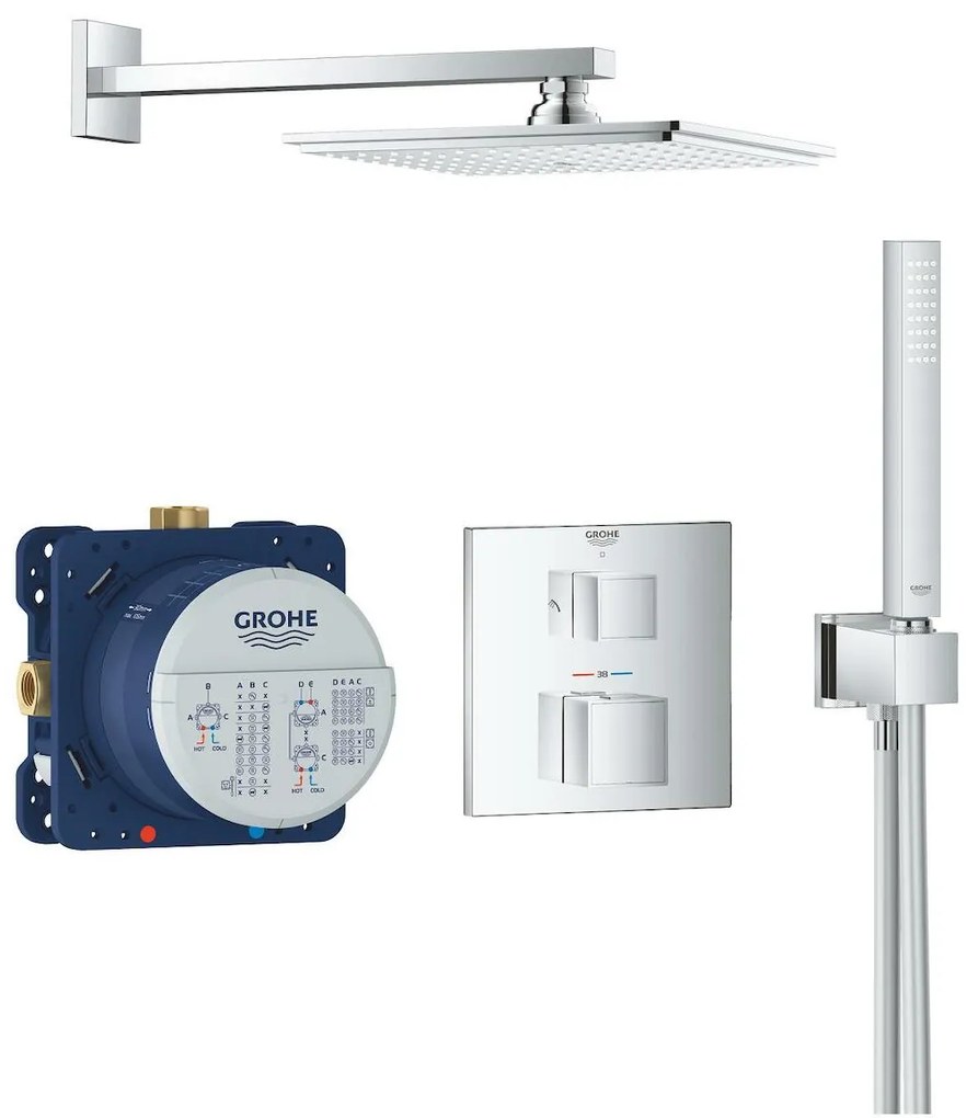 Sprchový systém Grohe Grohtherm Cube včetně podomítkového tělesa chrom 34741000