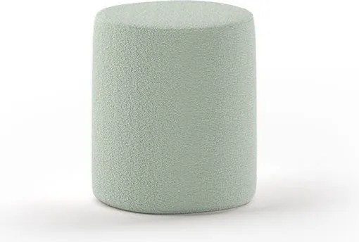 Světle zelený dětský puf z textilie bouclé MOON – Vipack
