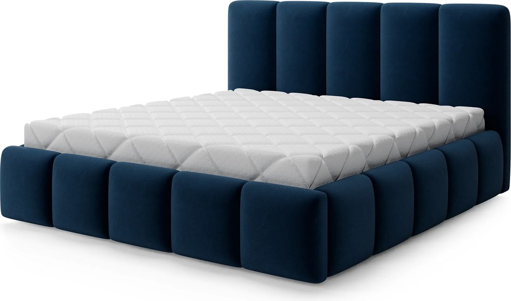 Postel Edvige + Dřevěný rám + plynový výtah + kontejner 180x200