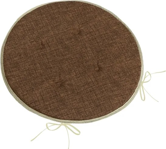 Bellatex Sedák LADA kulatý hladký průměr 40 cm Hnědá