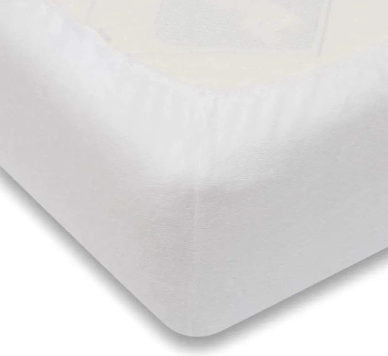Froté prostěradlo do dětské postele New Baby 160x80 cm bílá