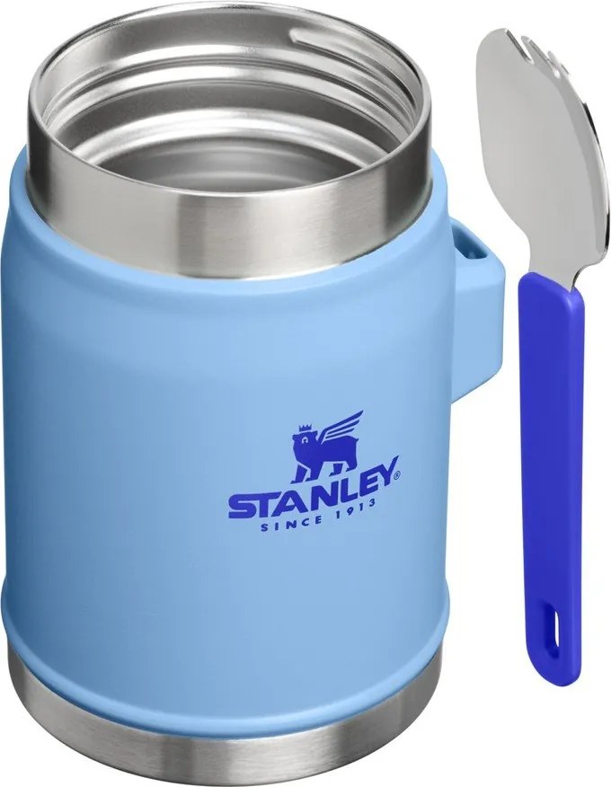 Modrá termoska na jídlo z nerezové oceli 400 ml Legendary Food Jar + Spork Blue Sky – Stanley