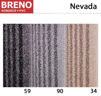 Koberce Breno Běhoun NEVADA 34, šíře role 67 cm, Béžová, Vícebarevné